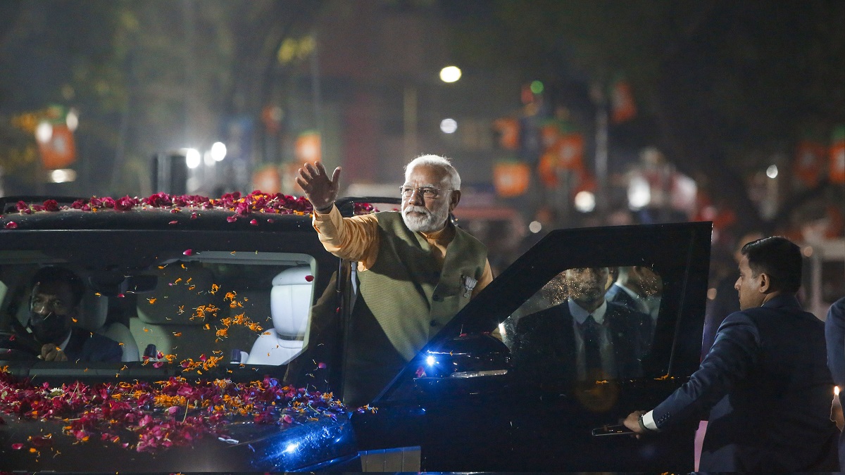 Gujarat Assembly election: 2022: PM Modi holds 10-km mega roadshow again in Ahmedabad ...