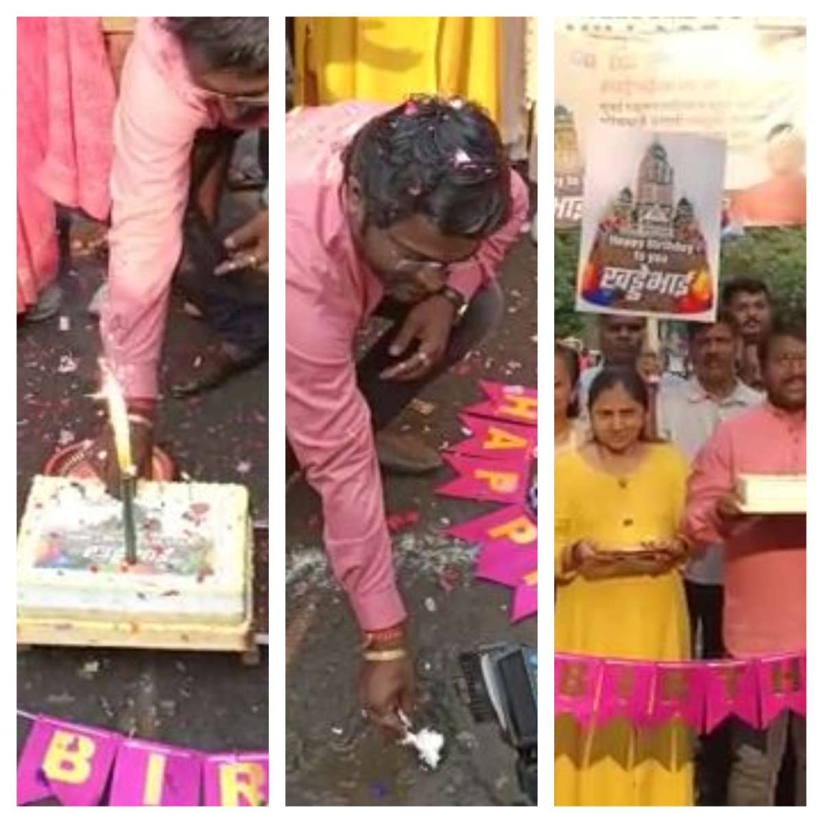 Mumbai: Locals celebrate 1st birthday of potholes, here is why | Watch ...