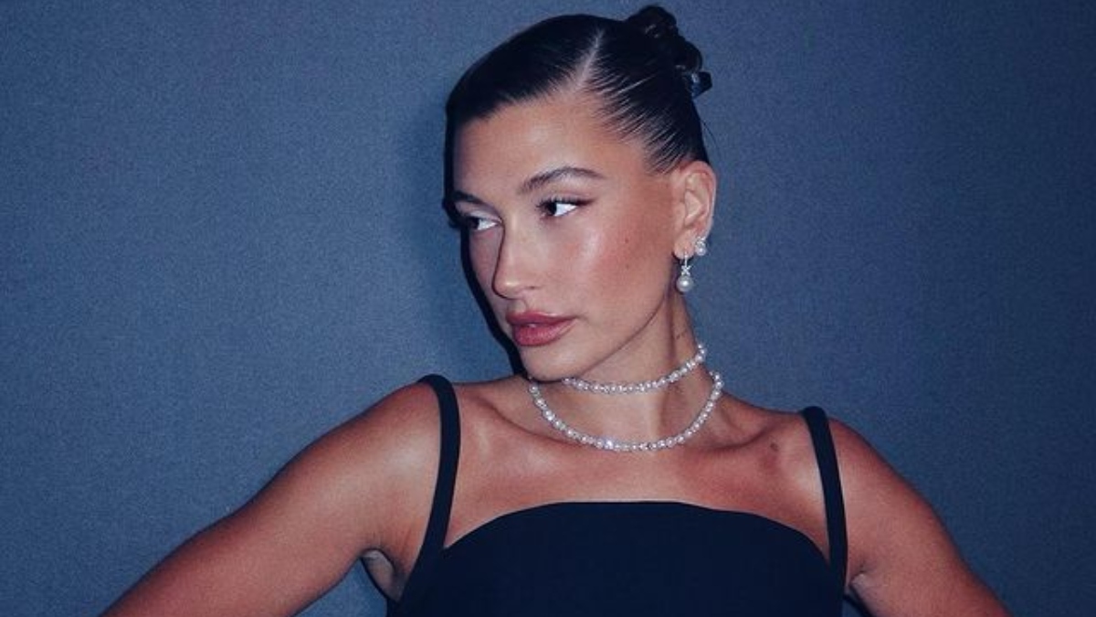Hailey Bieber looks glamorous in white corset dress and black gown. See ...