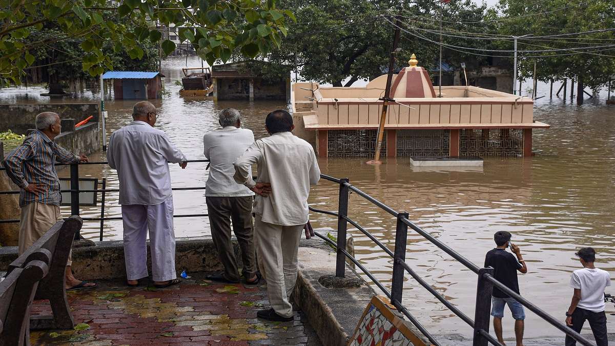 Gujarat Grapples With Heavy Rainfall Waterlogging 9 Lives Lost In Past
