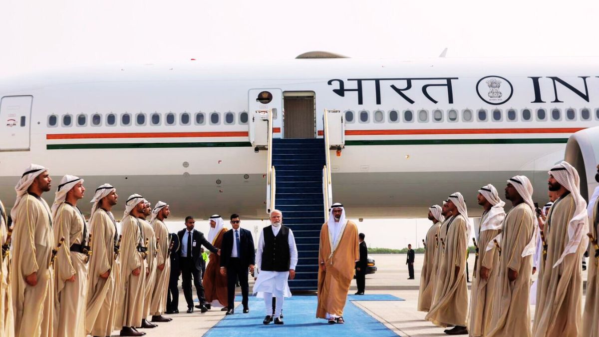 PM Modi arrives in UAE for final leg of two-nation visit | World News ...