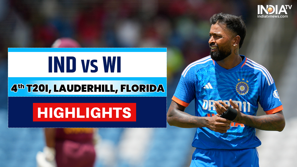 IND vs WI 4th T20I Live Score and Updates | Cricket News – India TV
