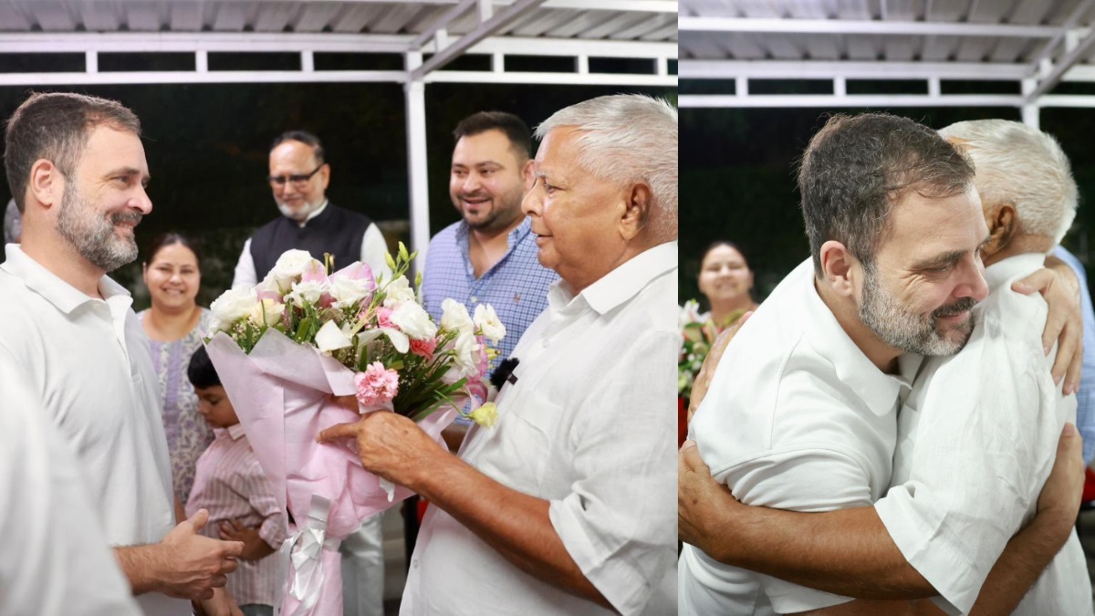Rahul Gandhi Lalu Yadav dinner meet photos Delhi INDIA alliance discussed Tejashwi Yadav present ...