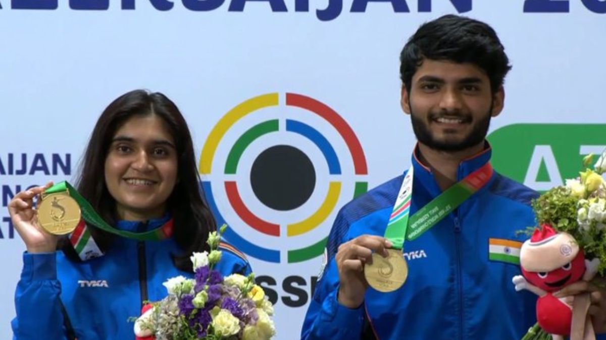Esha Singh, Shiva Narwal help India bag mixed team air pistol gold in ...