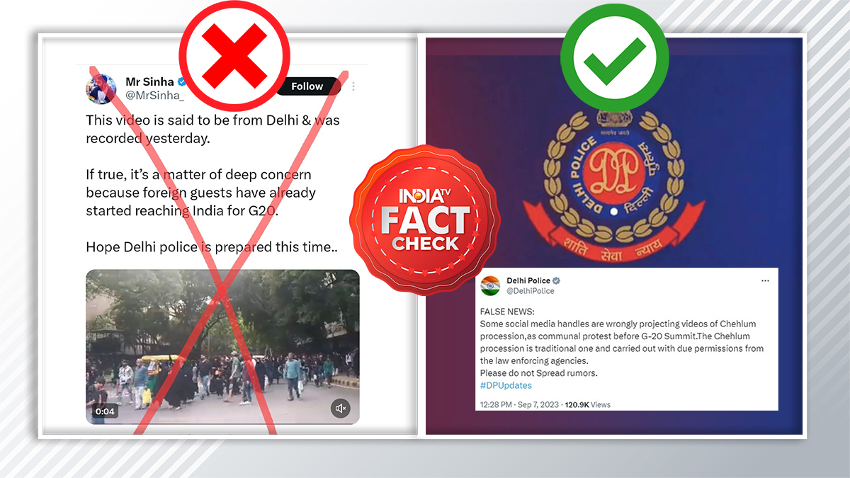 FACT CHECK: Delhi Police debunks false about Chehlum procession | Check ... FACT CHECK: Delhi Police debunks false about Chehlum procession | Check ...
