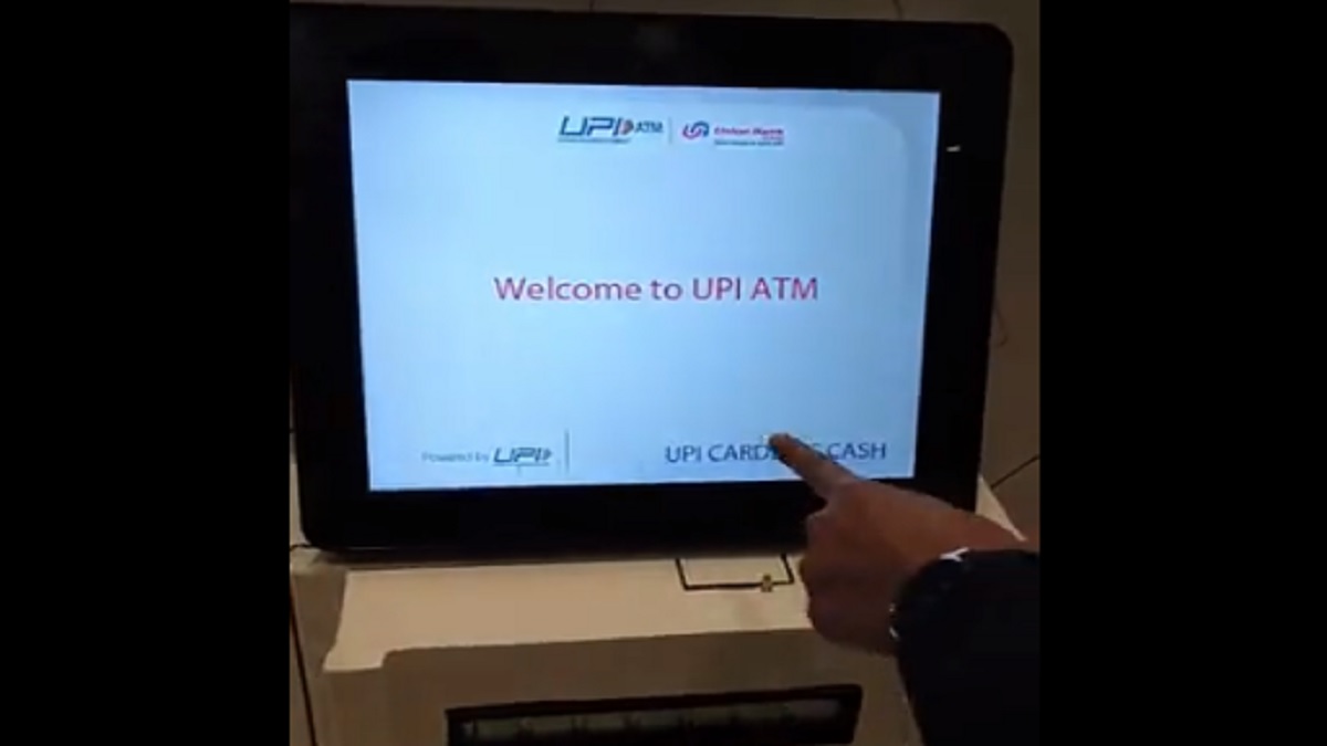 UPI ATM how to withdraw cash using QR code video Global Fintech Fest ...