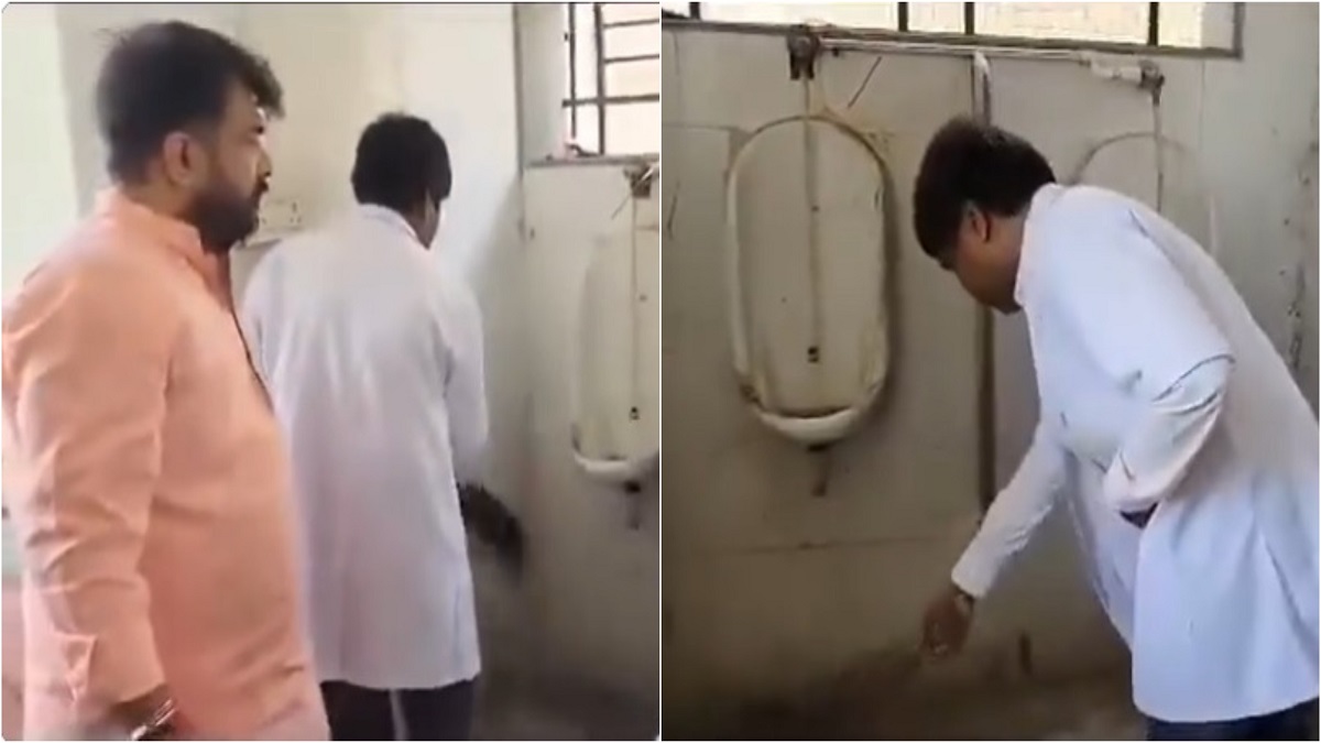 Maharashtra: Shiv Sena MP makes dean of Nanded Hospital clean toilet ...
