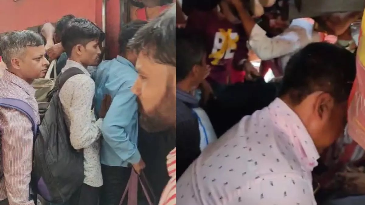 Video: Hundreds crowd Mumbai railway station to board train to Bihar ...