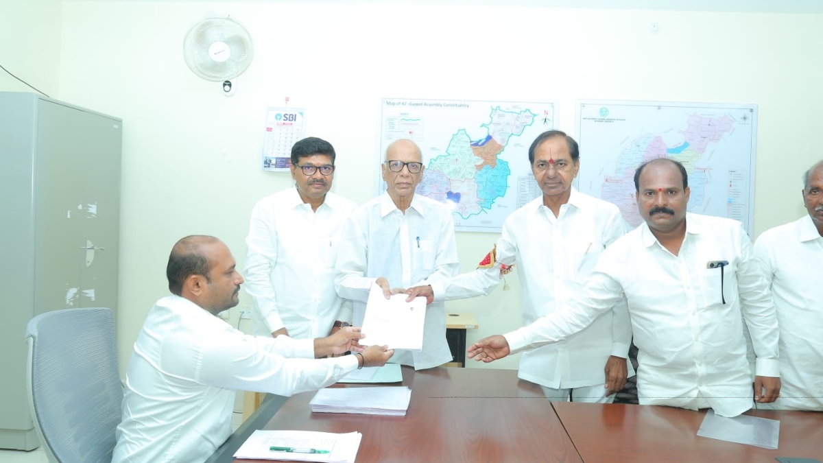 Telangana election: CM K Chandrashekar Rao files nomination from Gajwel ...