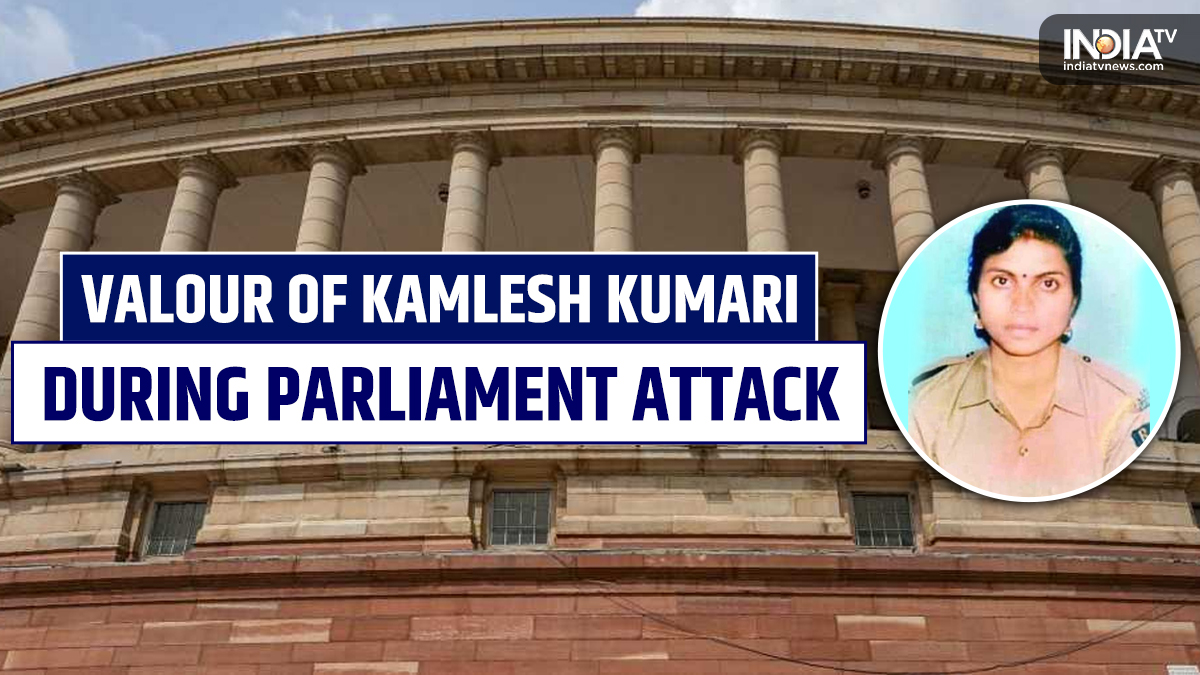 'With no weapons, just a walkie-talkie in hand': Kamlesh Kumari's heroism during Parliament ...