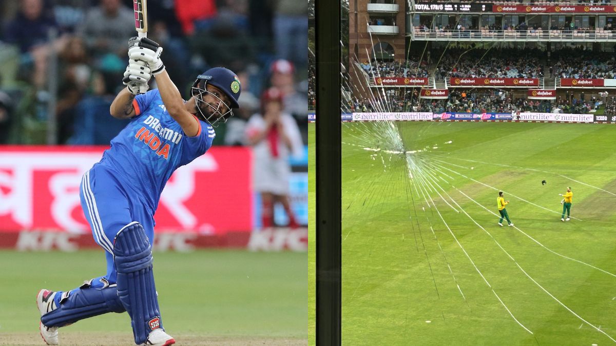 WATCH: Rinku Singh breaks media box glass with a huge six in 2nd T20I ...