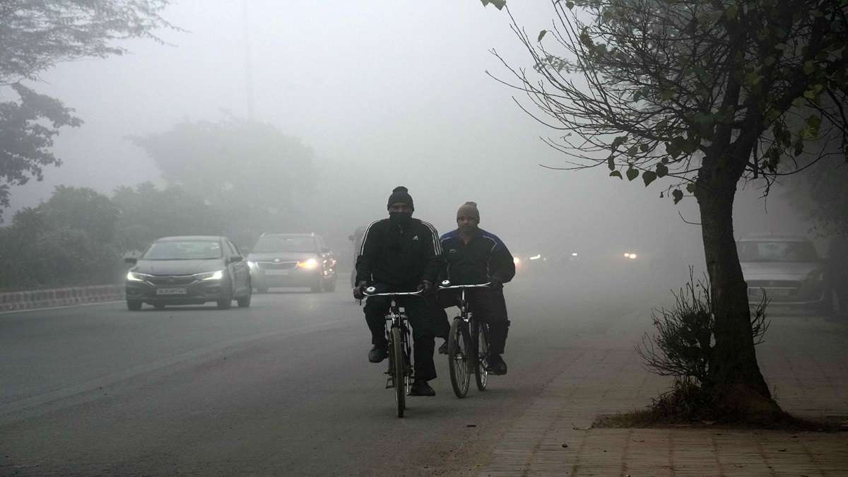 Delhi records winter season coldest morning 3.8 degrees Celsius zero visibility trains flights ...