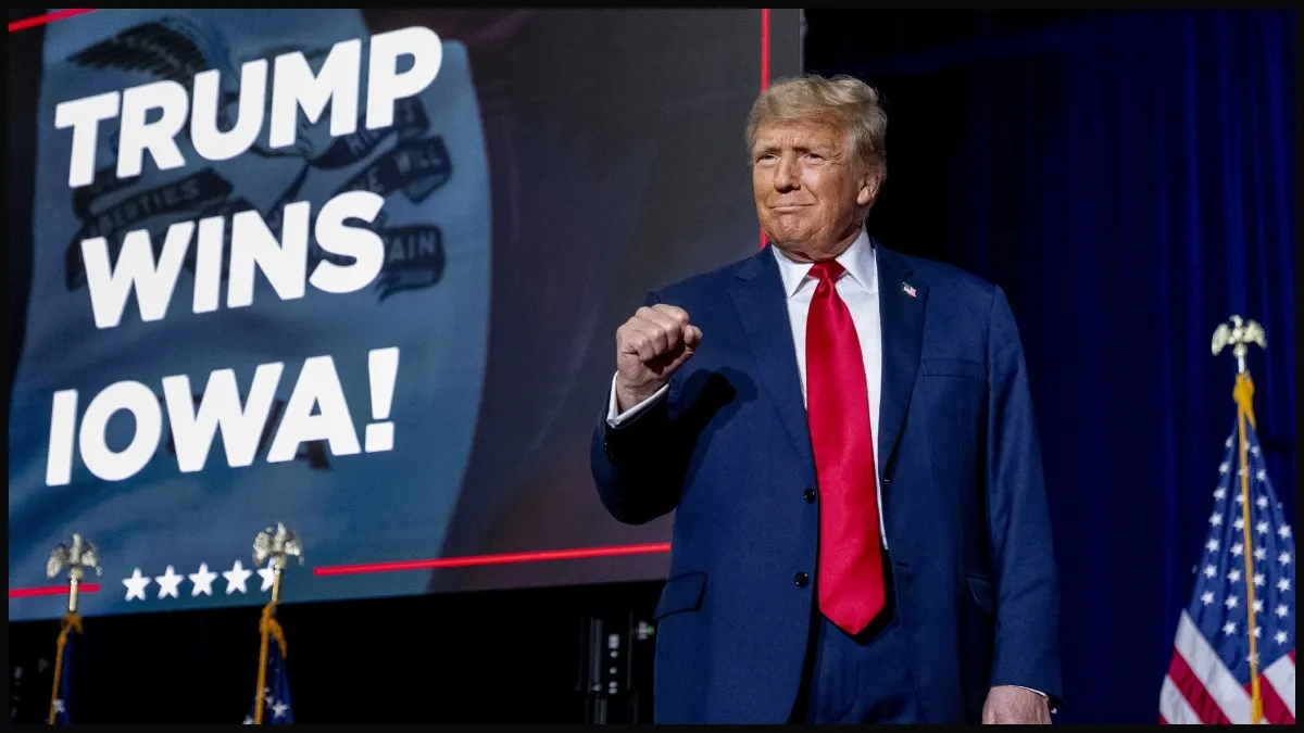 Trump shares video of 'God made him' to be 'America's caretaker' after winning Iowa caucuses ...