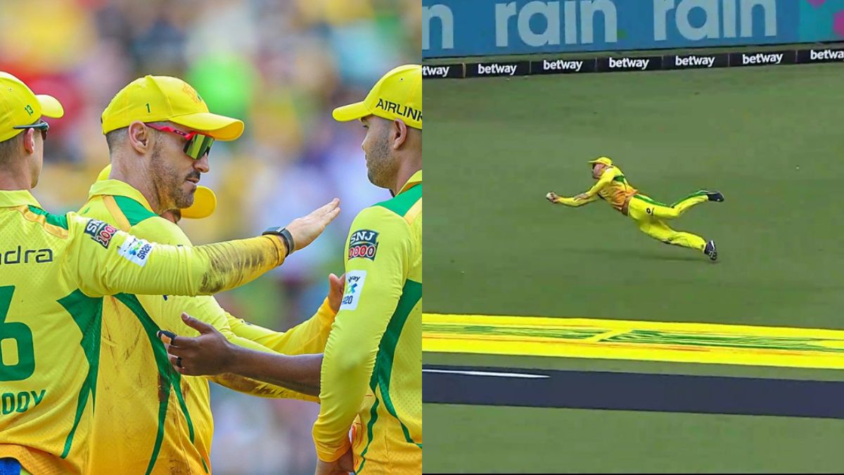 WATCH | Fabulous Faf takes stunning one-handed catch to dismiss Dewald ...