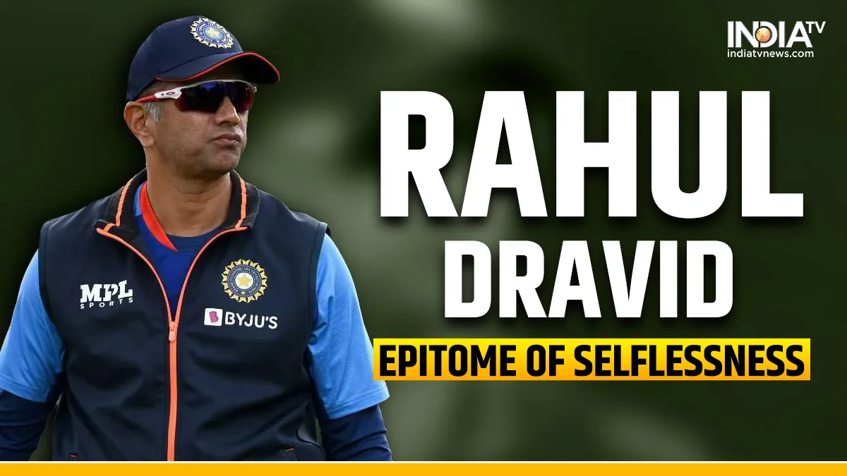 Moments that define Rahul Dravid's selfless nature | Cricket - India TV ...