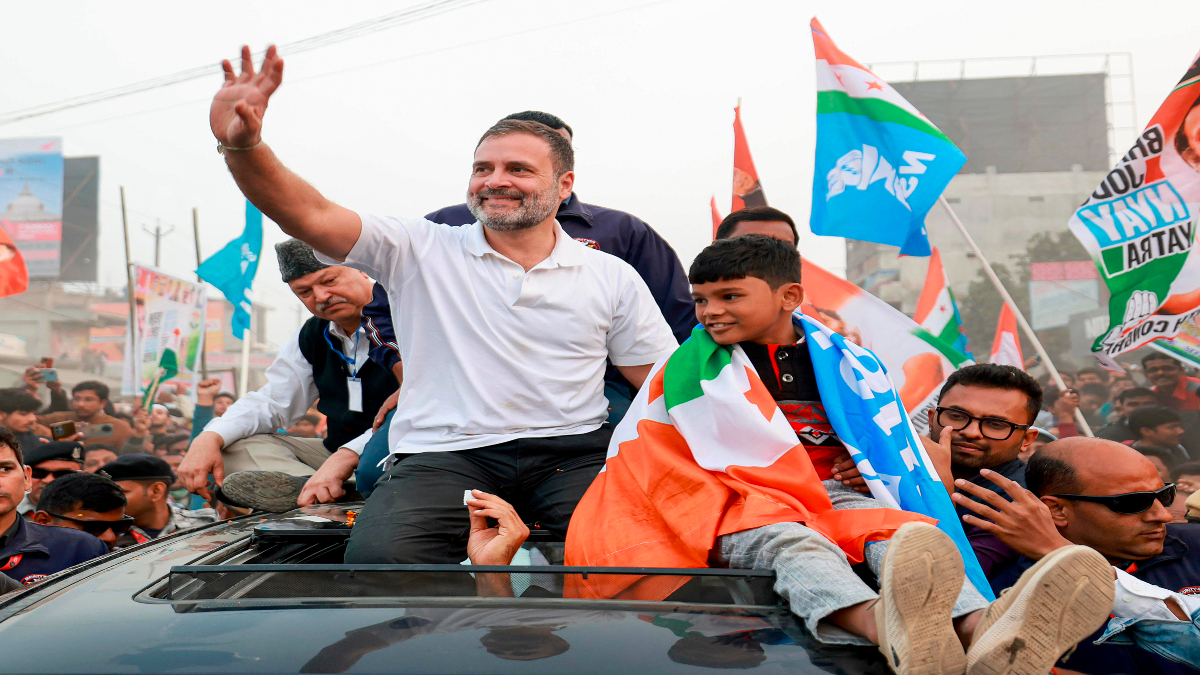 Farmers' lands being snatched, given as gift to big industrialists like Adani: Rahul Gandhi in ...