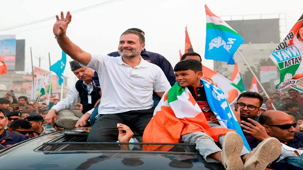 Farmers' lands being snatched, given as gift to big industrialists like Adani: Rahul Gandhi in ...