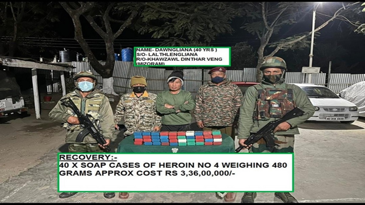 Drugs worth Rs 130 crore seized in Mizoram in last 45 days Assam Rifles ...