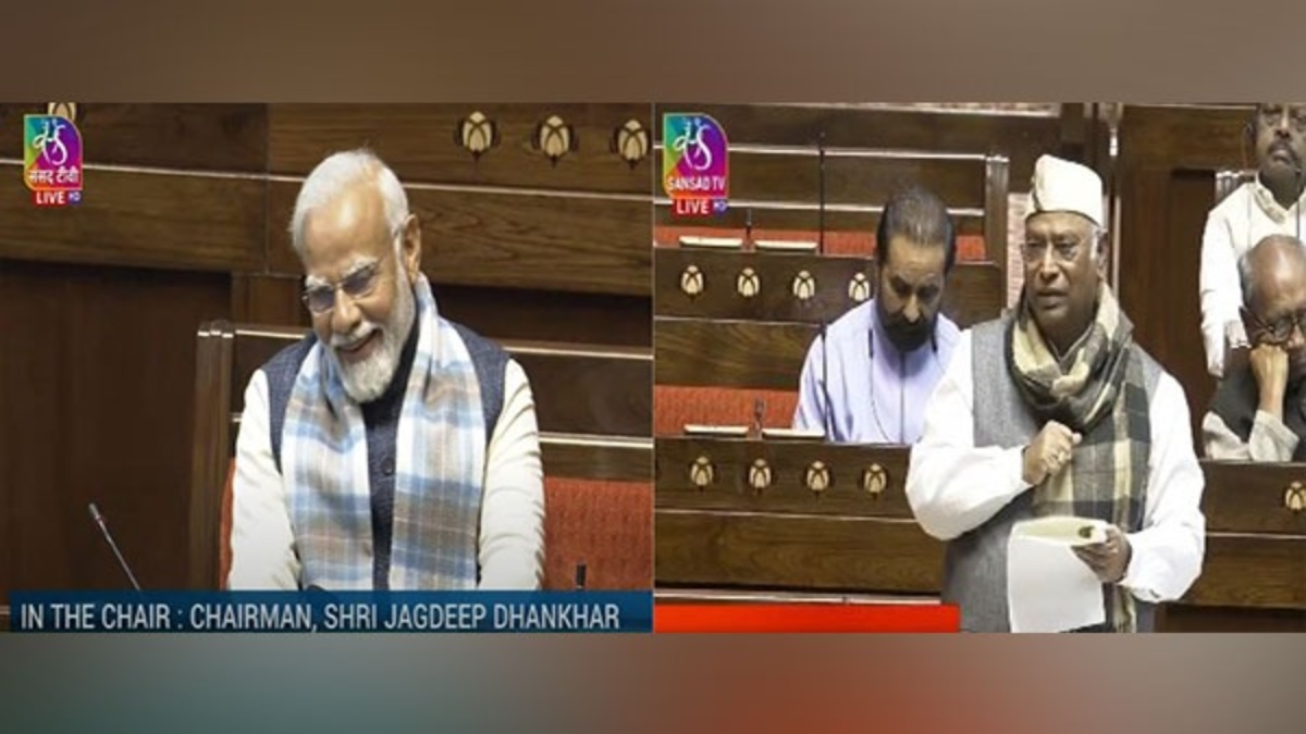 Kharge says in Rajya Sabha, ‘abki baar 400 par ho raha', leaves PM Modi in splits | WATCH ...