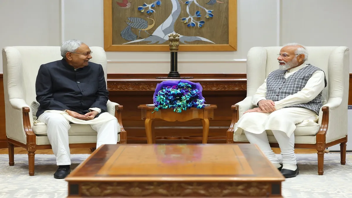 Nitish Kumar meets PM Modi, Amit Shah in Delhi after his return to BJP ...