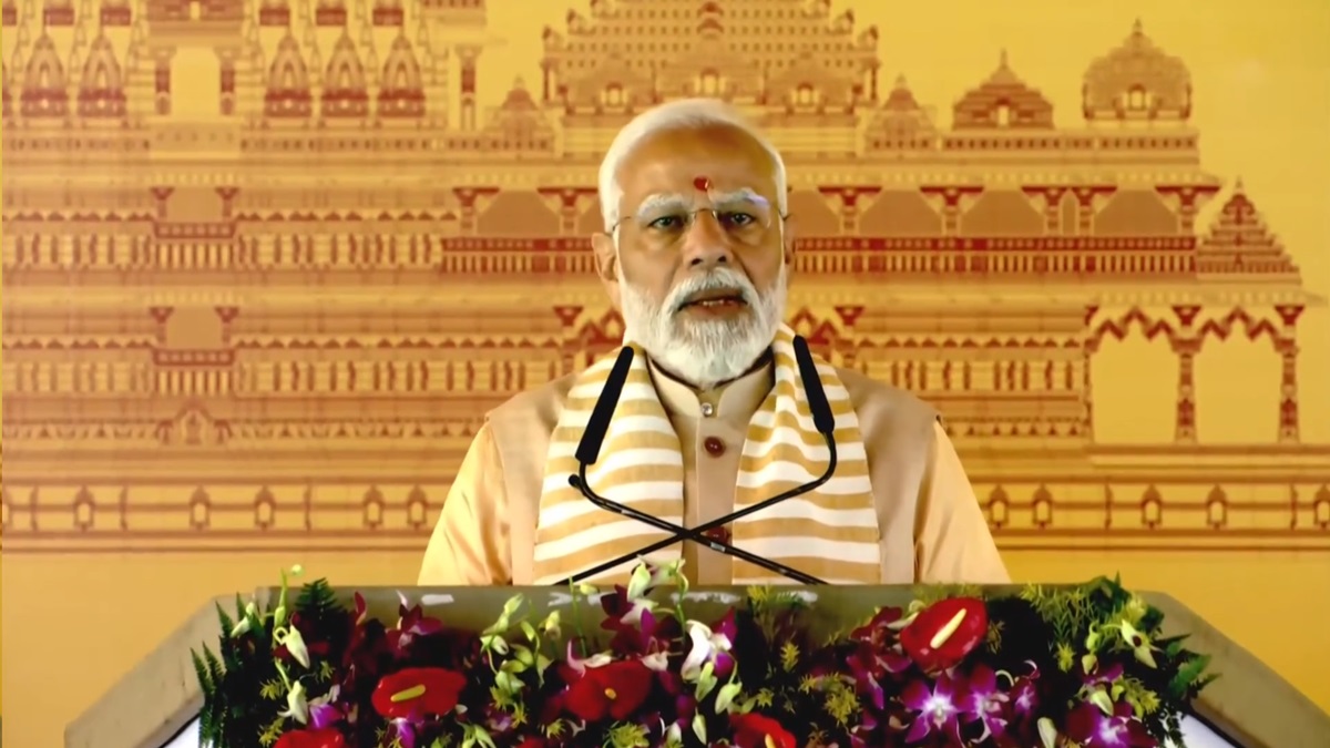 'A new era began on January 22': PM Modi at foundation stone laying ...