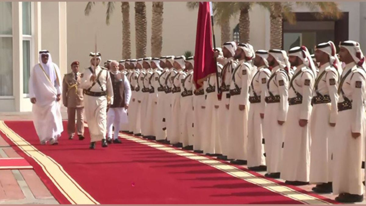 PM Modi receives ceremonial welcome in Doha, holds bilateral with Amir of Qatar I VIDEO | World ...