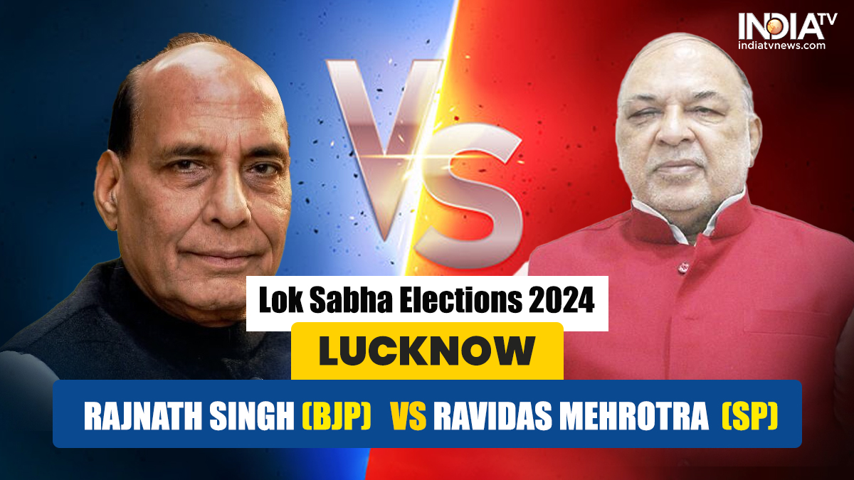 Lucknow Lok Sabha Election 2024: Rajnath Singh to face Samajwadi Party's Ravidas Mehrotra in BJP ...