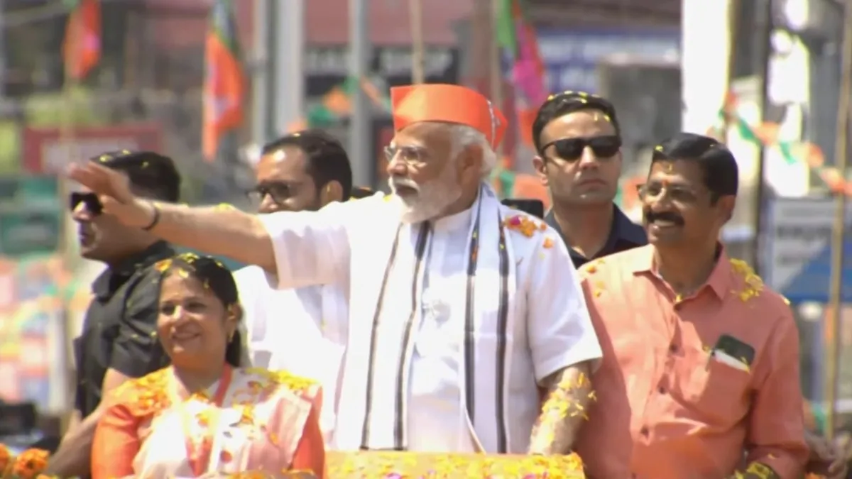 Lok Sabha Elections 2024: PM Modi holds roadshow in Kerala's Palakkad in BJP's mega southern ...