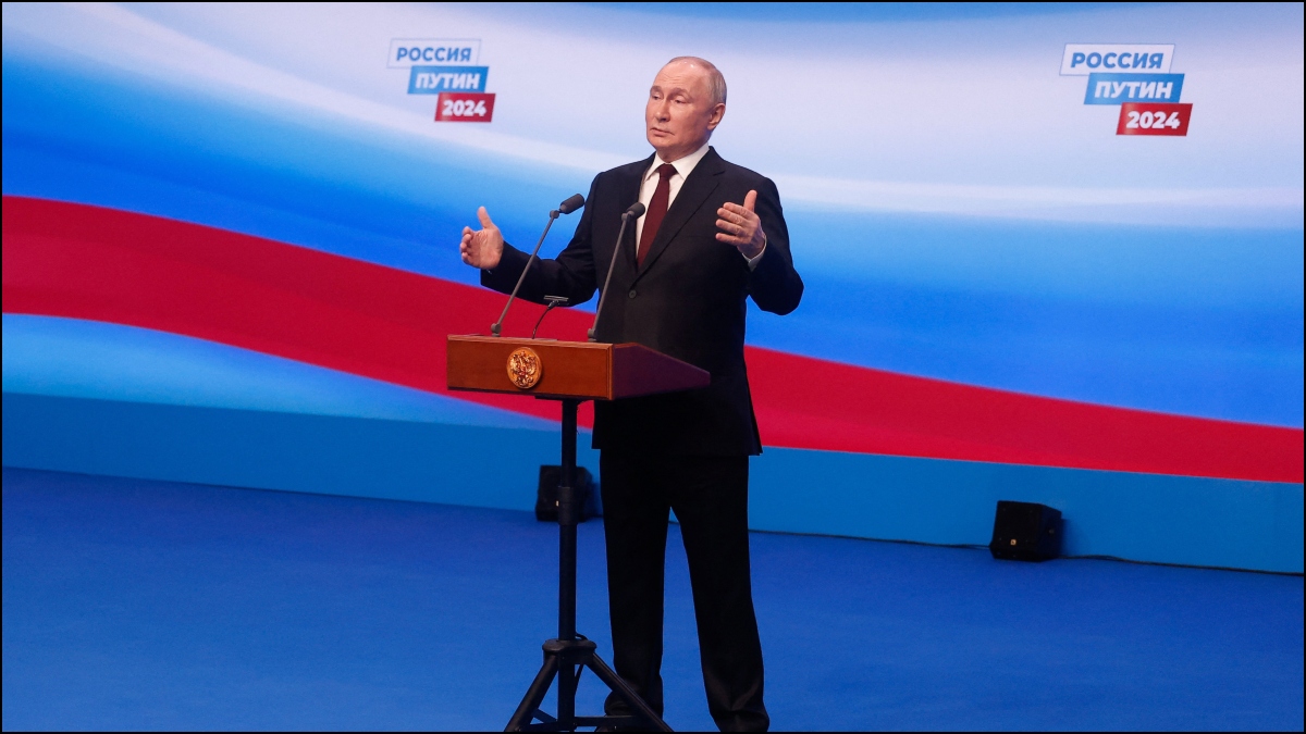 Putin thanks Russia after predictable landslide win in elections, warns ...