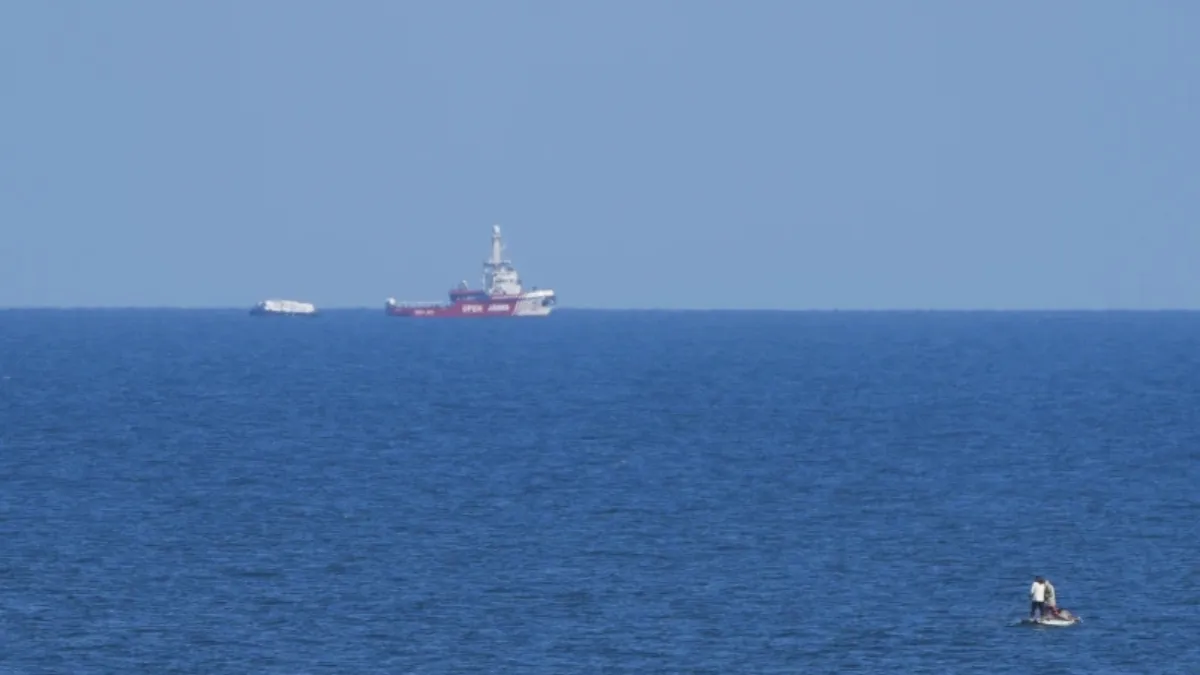 Israel-Hamas war: First ship using new sea route delivers humanitarian ...