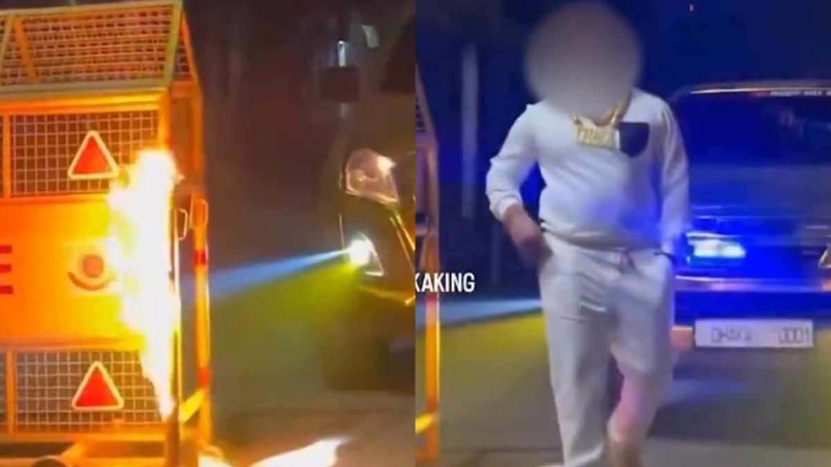 Delhi: YouTuber arrested for burning police barricade for reels, doing ...