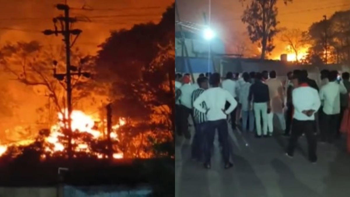 Chhattisgarh: Fire erupts at chemical factory in Durg, flames billow ...