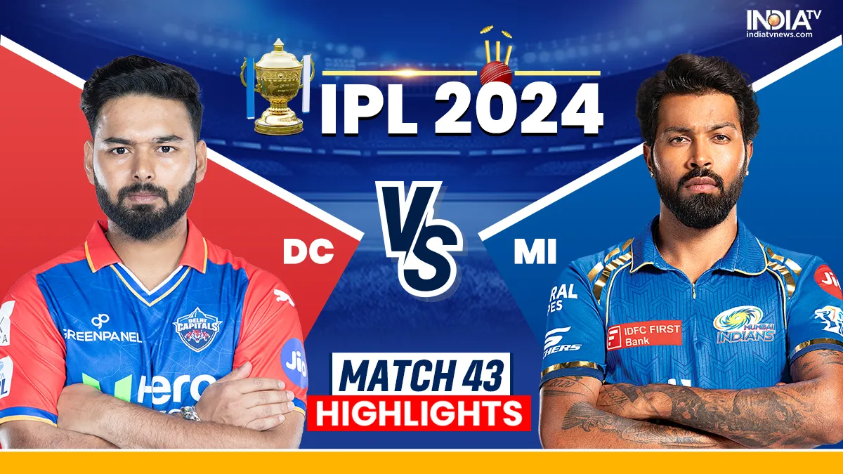 DC vs MI, IPL 2024 Live Cricket Score: Delhi Capitals vs Mumbai Indians ...