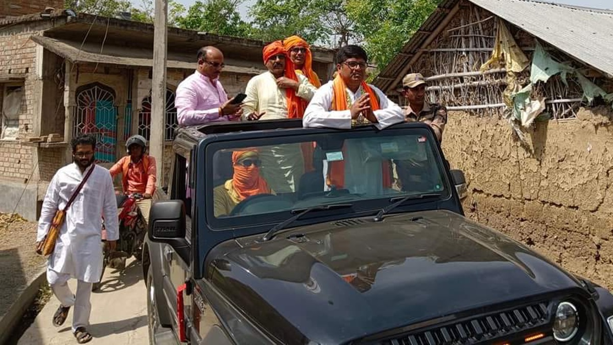 Nomination of Debashis Dhar, BJP candidate from Birbhum and ex-IPS ...