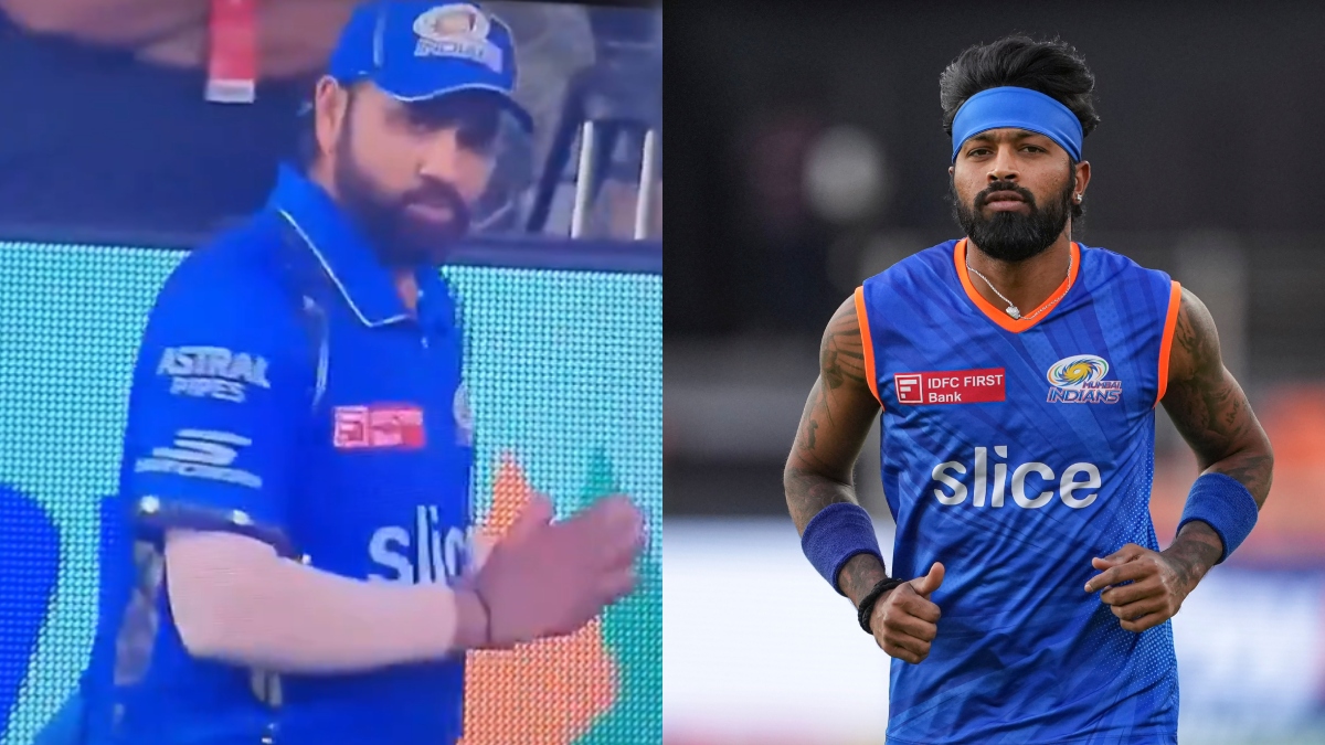 Rohit Sharma tries to pacify crowd from booing Hardik Pandya, video ...