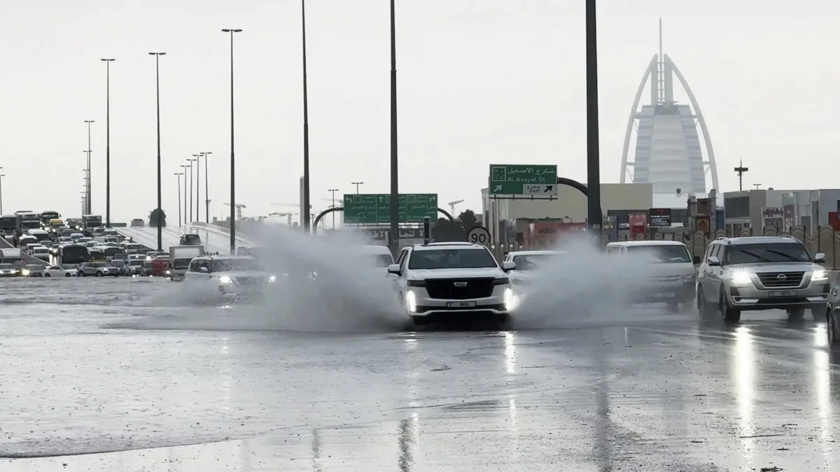 Heavy rain triggers flash floods in Dubai, schools and offices shut due ...