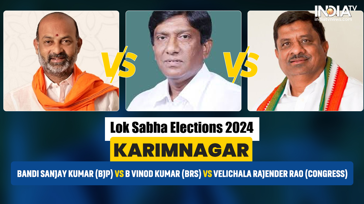 Karimnagar Lok Sabha Elections 2024: BJP's Bandi Sanjay vs BRS's B ...