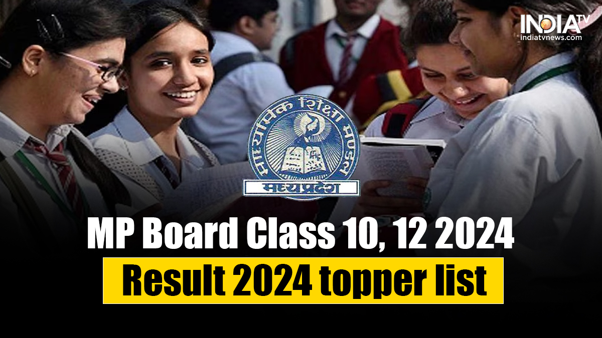 MP Board 2024 Topper list released for 10th, and 12th, check here | Exam-results News – India TV