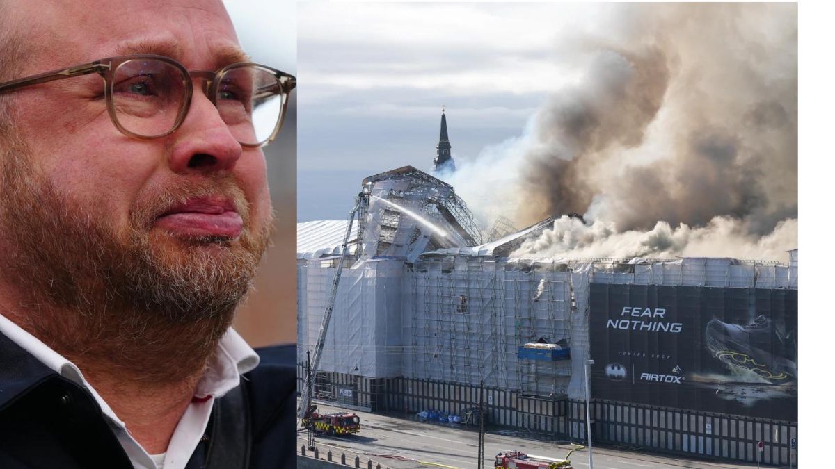 Copenhagen fire: Spire collapses as 400 years of Danish cultural ...