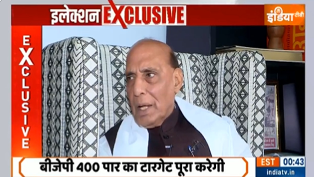 'BJP will achieve its target of '400 paar' in Lok Sabha elections 2024', asserts Rajnath singh ...