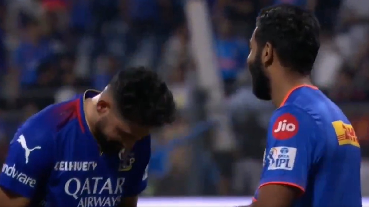 Mohammed Siraj bows down to Jasprit Bumrah after RCB's loss to MI | WATCH | Cricket News – India TV