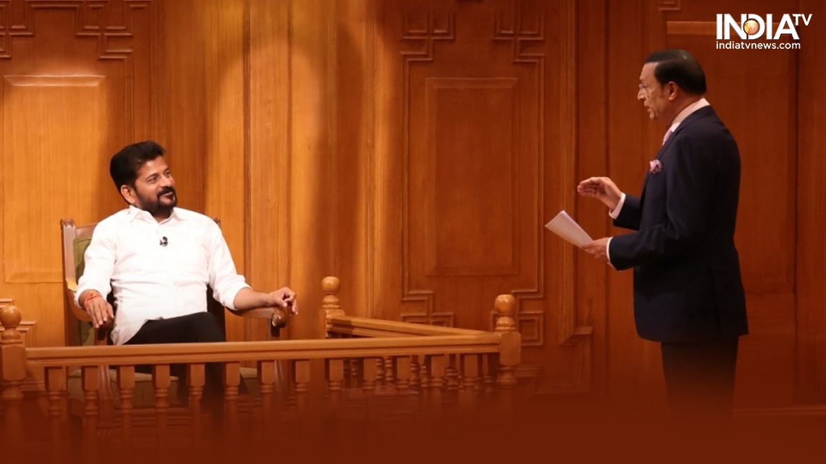 Telangana Chief Minister Revanth Reddy in Rajat Sharma's Aap Ki Adalat ...