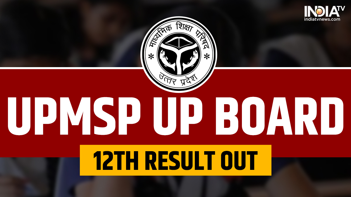 Up Board 12th Result 2024 Upmsp Announces Inter Result At Upresults