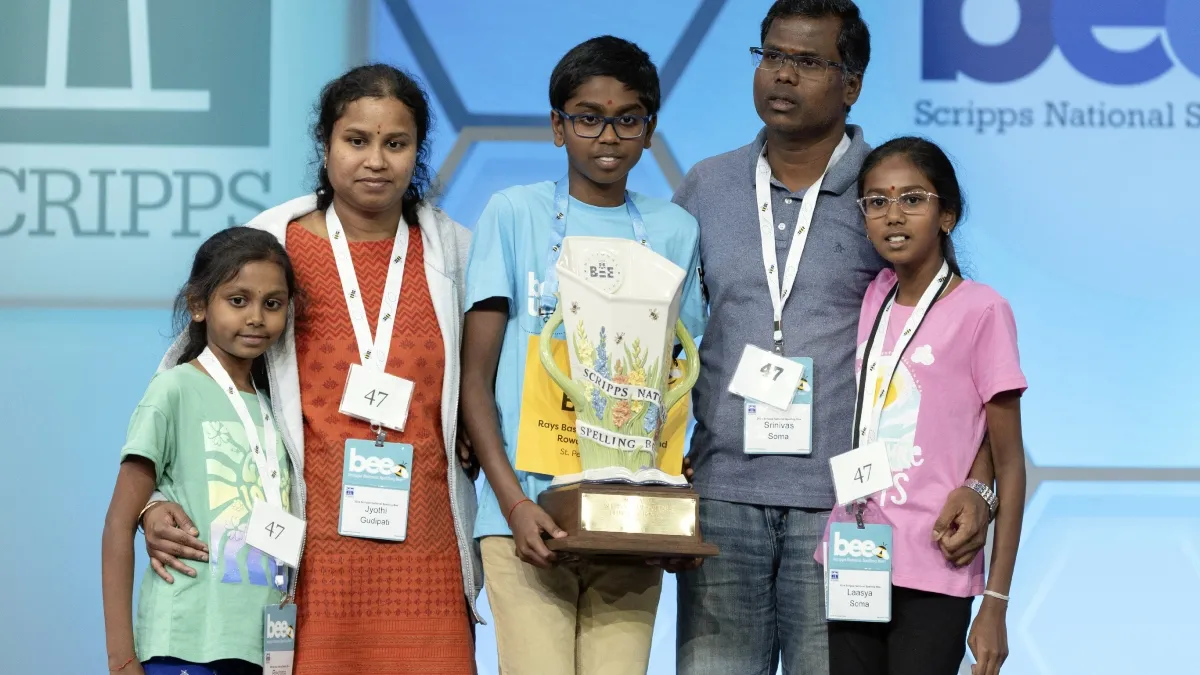 WOW! 12-year-old Indian-American boy wins National Spelling Bee, takes ...