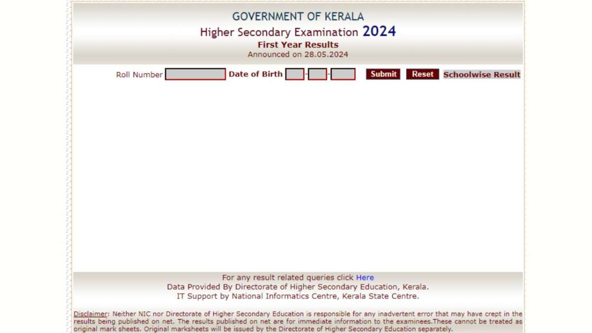 DHSE Kerala Plus One Result 2024 OUT at keralaresuts.nic.in, here's ...