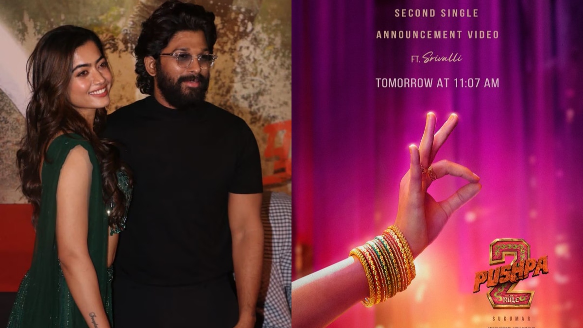 Allu Arjun, Rashmika Mandanna's teaser poster of 2nd song from 'Pushpa 2: The Rule' out now ...