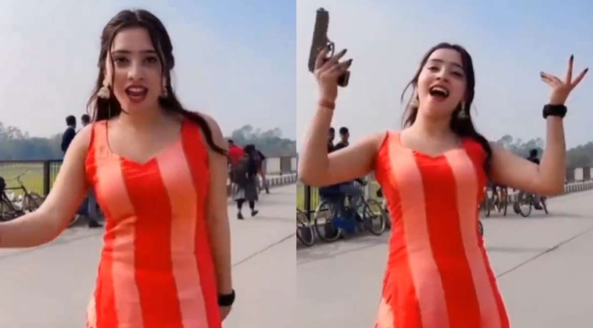 Viral video: Influencer brandishes gun for Instagram reel on Lucknow ...