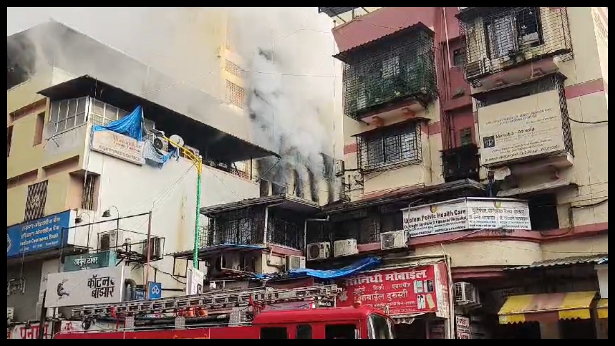 Maharashtra: Fire breaks out at Thane's Arjun tower, dousing operation ...