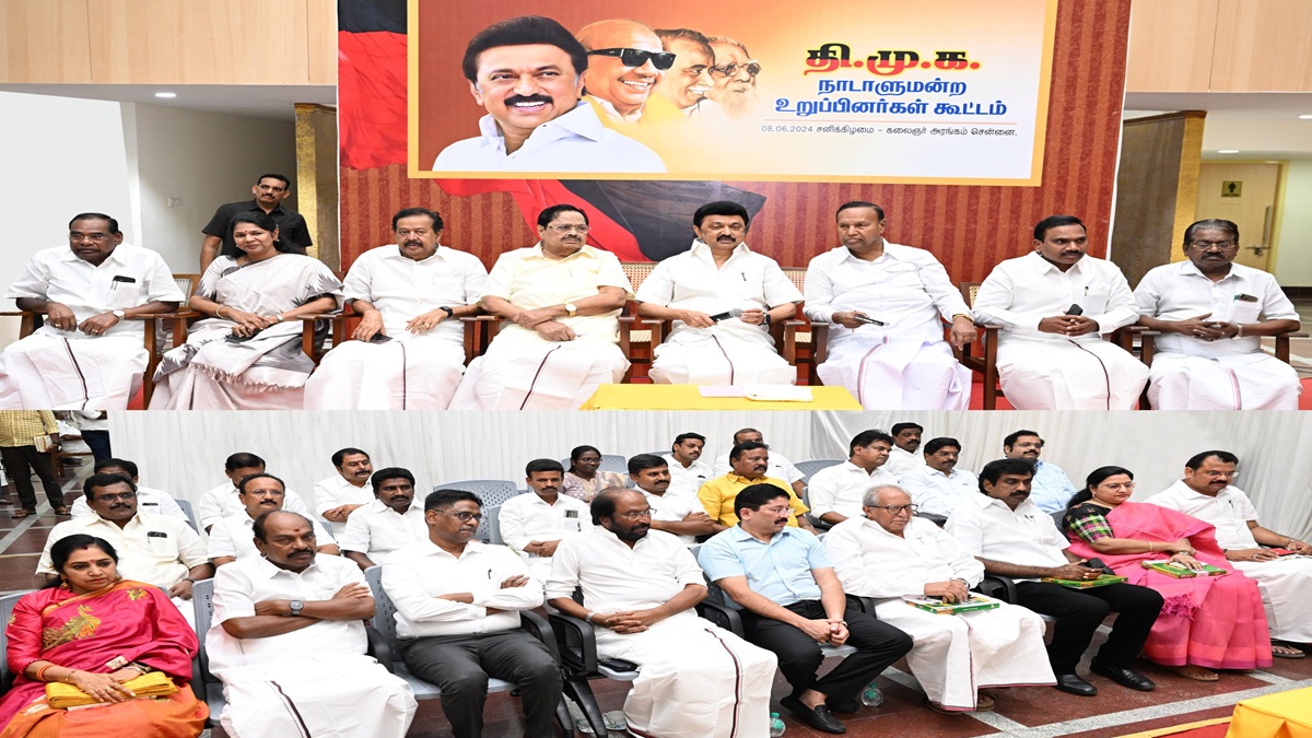 DMK chief MK Stalin chairs meeting of party MPs in Chennai latest ...