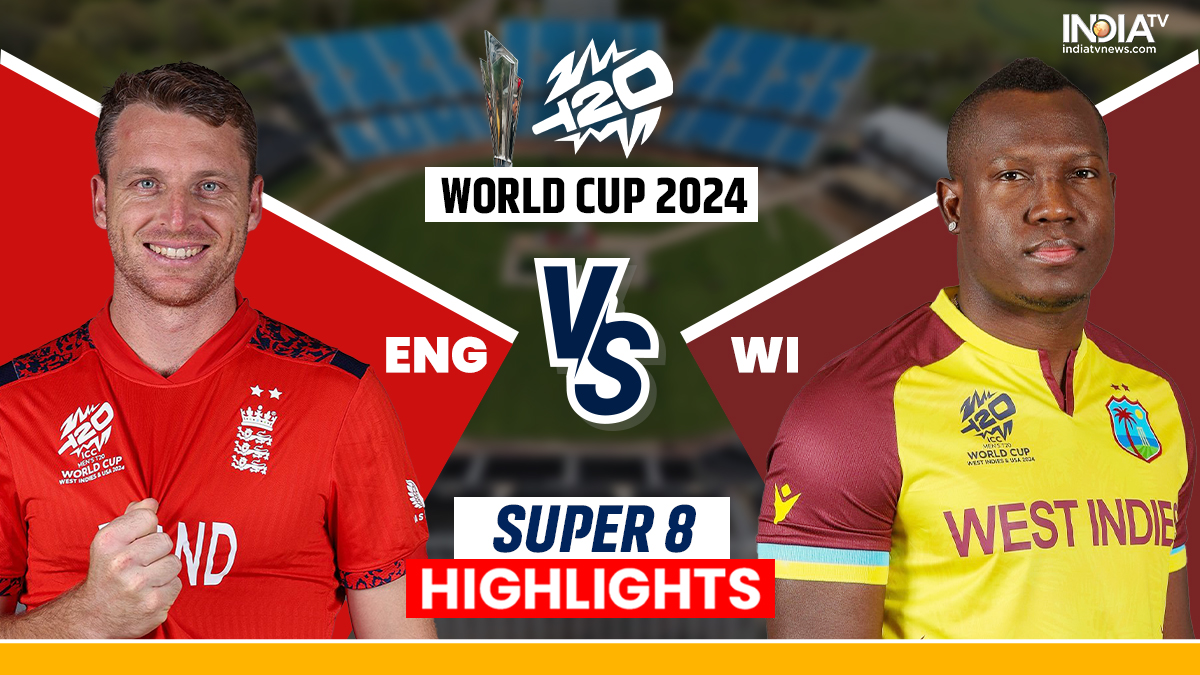 ENG vs WI live score, T20 World Cup 2024 Super 8: England vs West ...